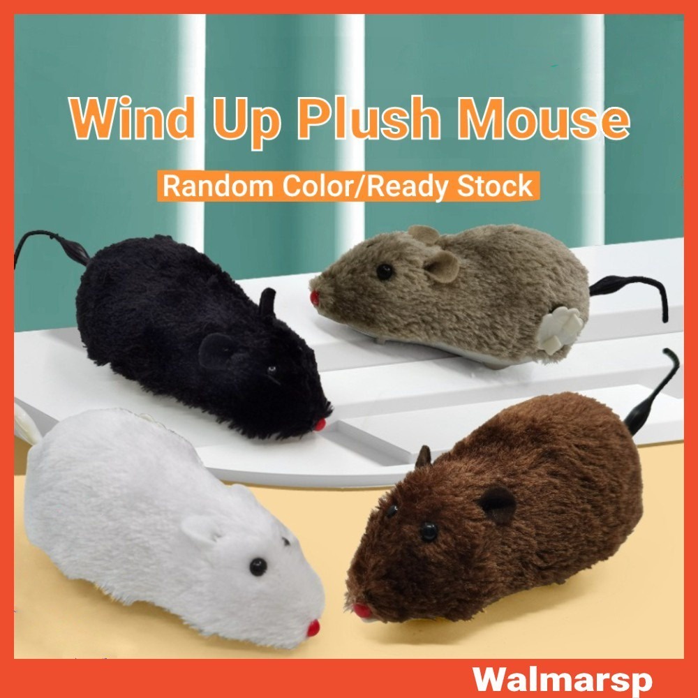 Pet Cat Toys Clockwork Plush Mouse Funny Wind Up Toy for Kitten ...