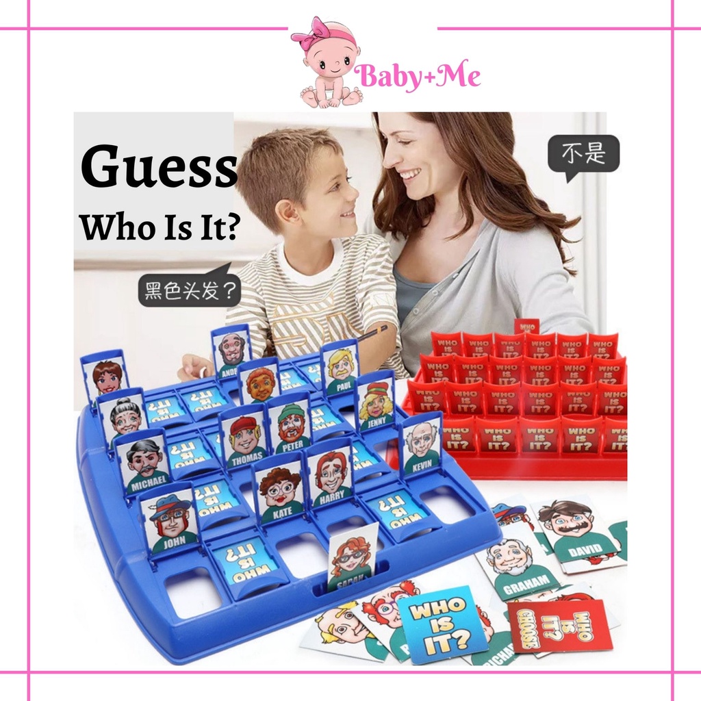 Guess Who Is It Classic Board Game Funny Family Guessing Games Kids ...