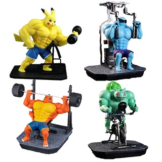 Muscle Pokemon Bodybuilding Weight lifting Charmander Pikachu Squirtle ...