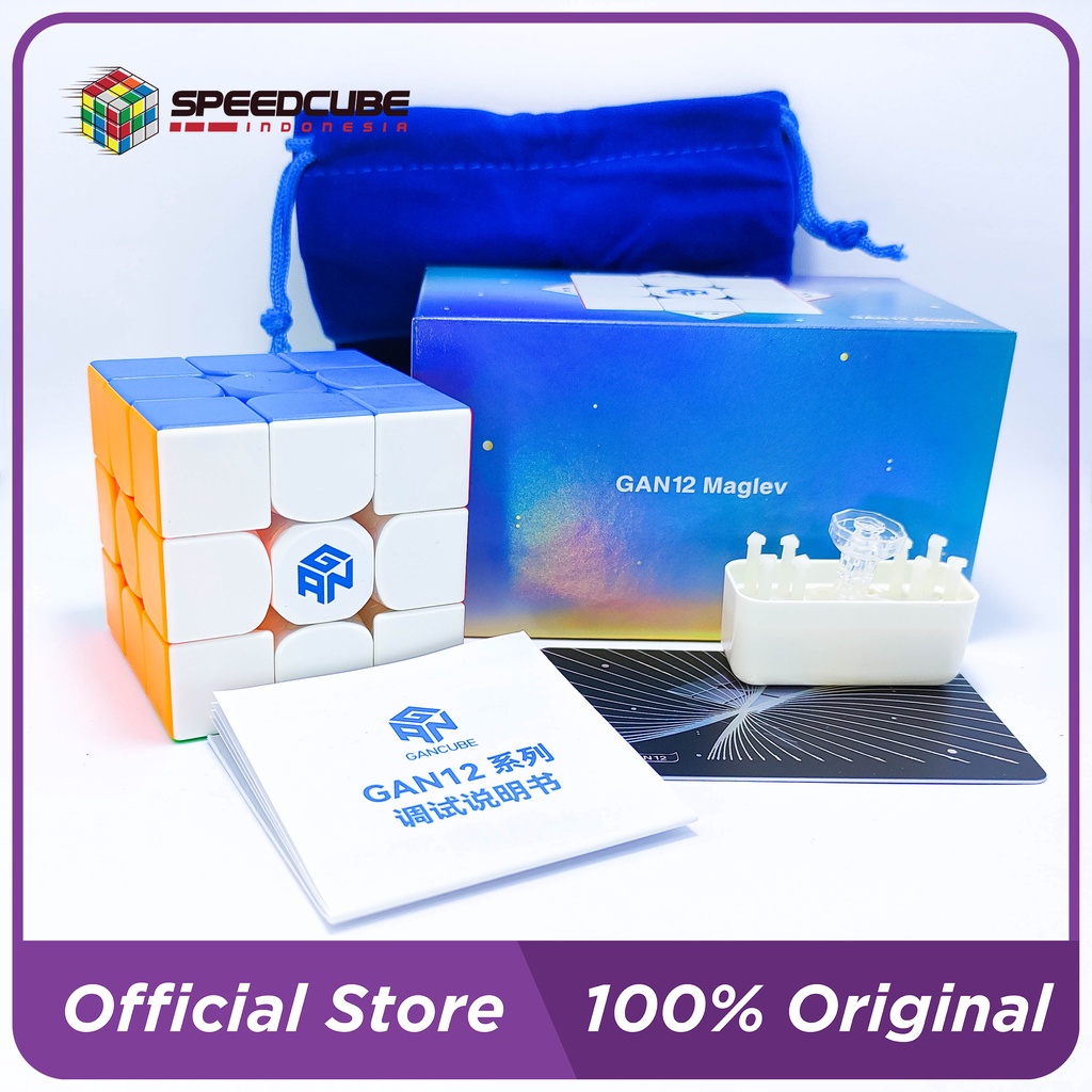 Gan 12 Maglev 3x3 Magnetic Stickerless Cube - 3x3x3 GanCube | Shopee ...