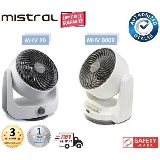 MISTRAL 8" TURBINE BLADE HIGH VELOCITY DESK/TABLE FAN MHV90 / MHV800R ...