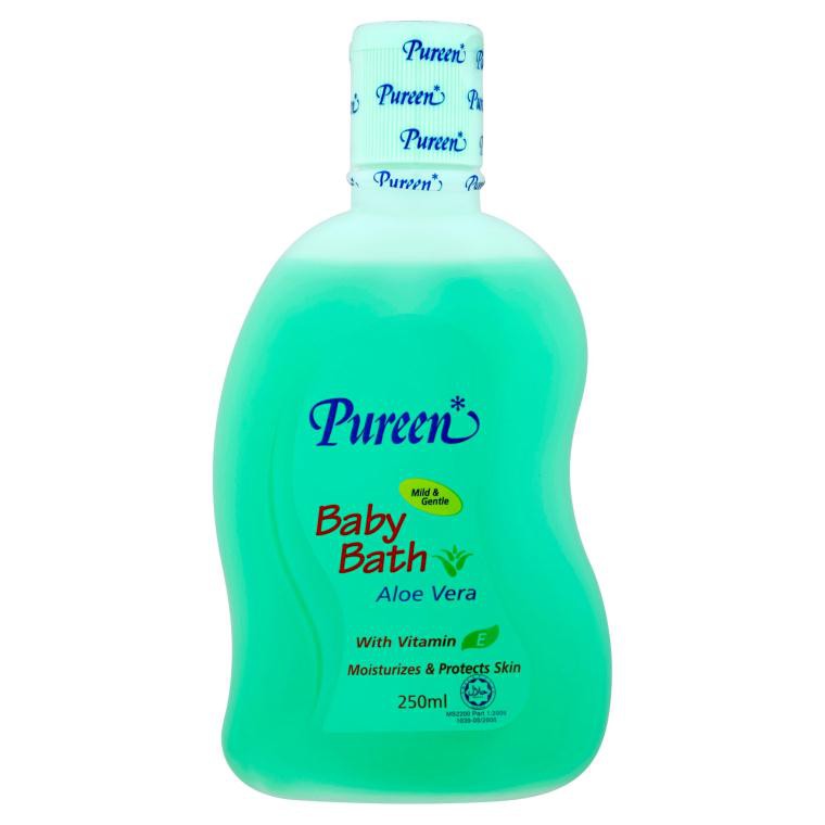 PUREEN Baby Bath with Aloe Vera and Vitamin E 250ml | Shopee Singapore