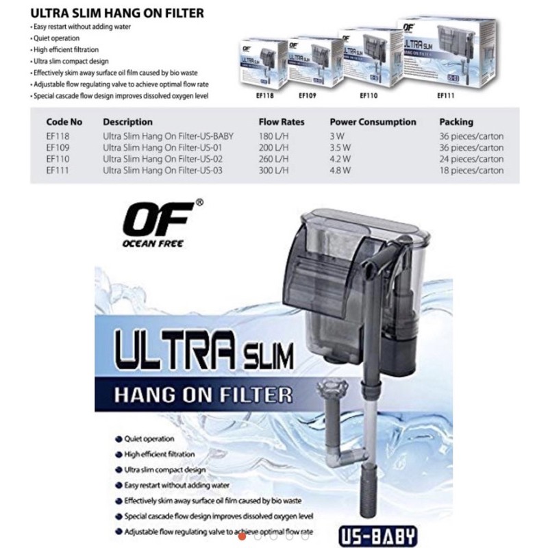 Ocean Free Ultra Slim Hang On Filter Hang-on filter is another common ...