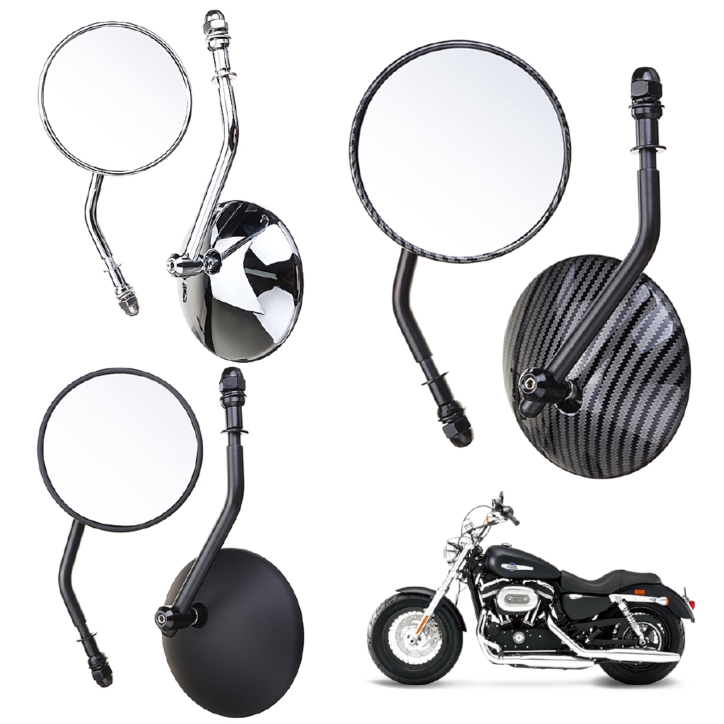 105mm Retro Motorcycle Rear View Mirror For Harley Davidson Thruxton