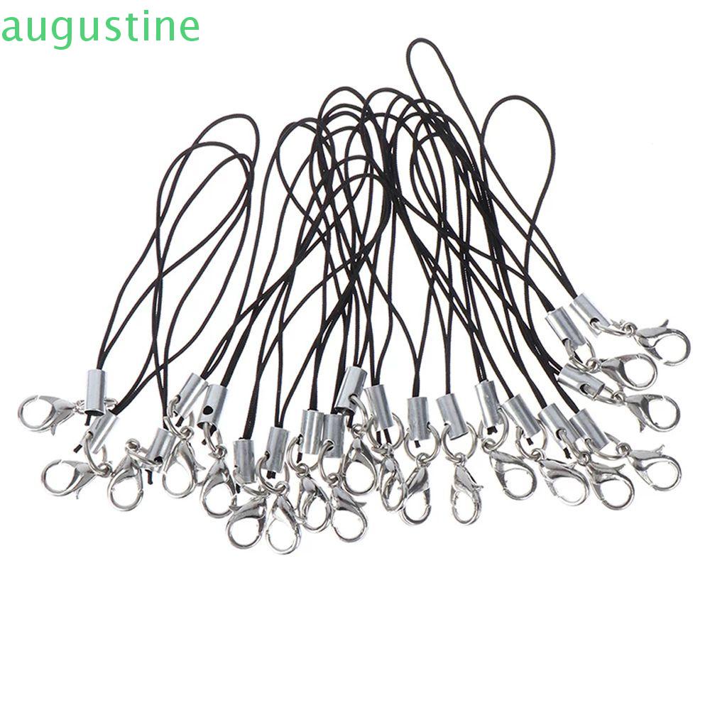 AUGUSTINE 10pcs Lanyard Lariat Cords DIY Keychain Phone Lanyard Lobster ...