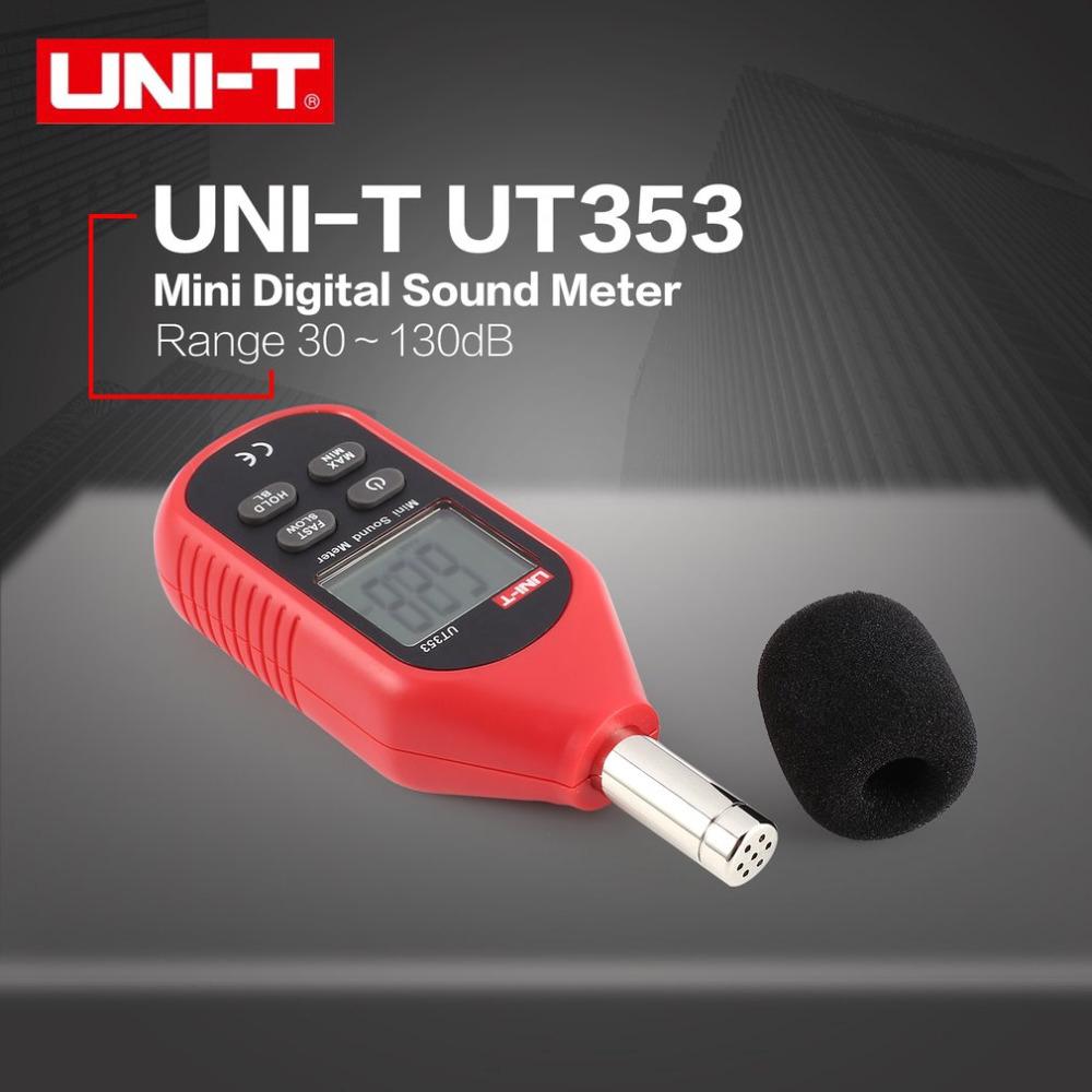 UT353 Digital LCD Mini Handheld Sound Level Meter Noise Audio Volume ...