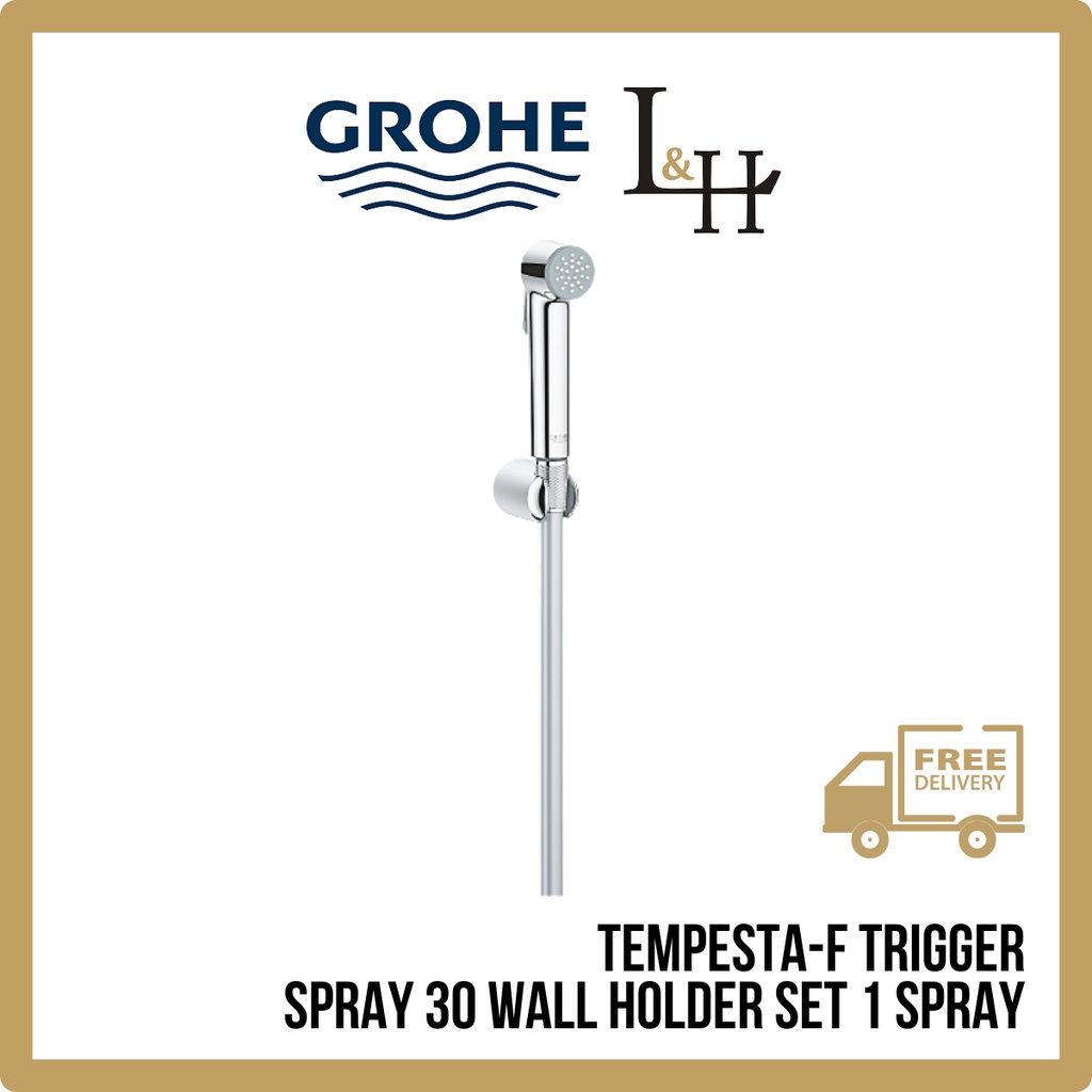 GROHE Tempesta-F Trigger Spray 30 Wall Holder Set 1 Spray, Available in ...