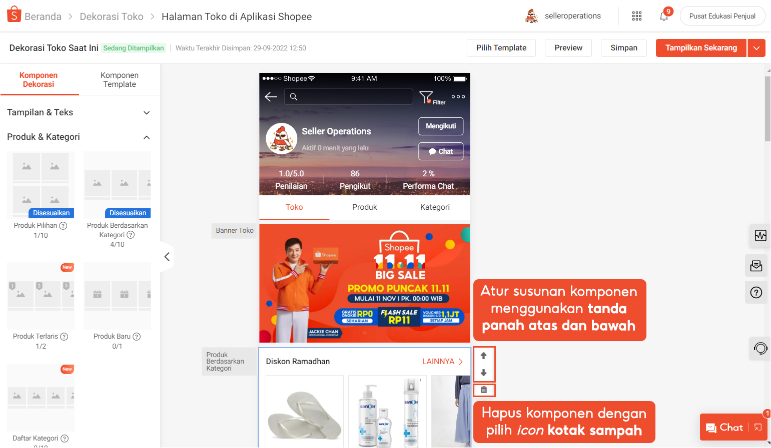 Peningkatan Fitur Dekorasi Toko | Pusat Edukasi Penjual Shopee Indonesia