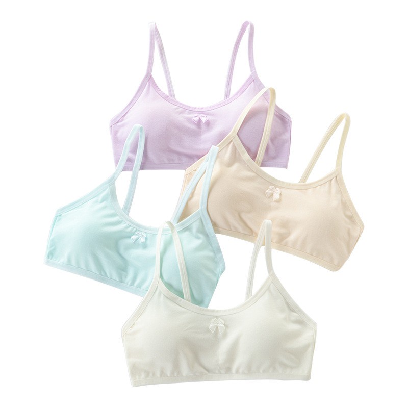 AIJOLEN Young Girls Pure Cotton Underwear Puberty Student Vest 12-16 ...