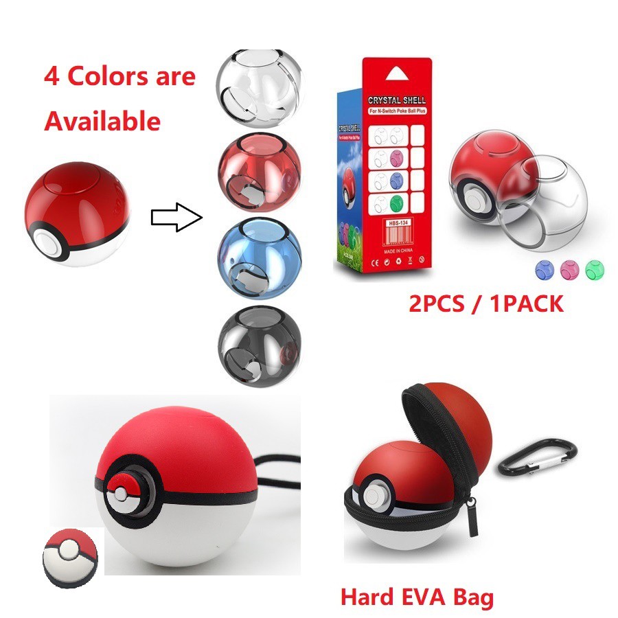Nintendo Switch NS Pokeball Go Plus Crystal Plastic Hard Transparent ...