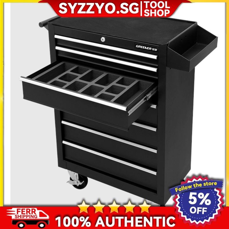 Syezyo Tool Box Trolley Cart Auto Drawer Tool Repair Cart ...