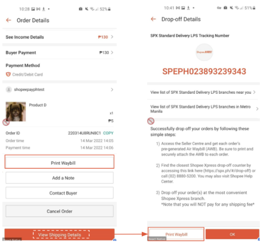 Seller Own Print of Air Waybill | Shopee PH Seller Education Hub
