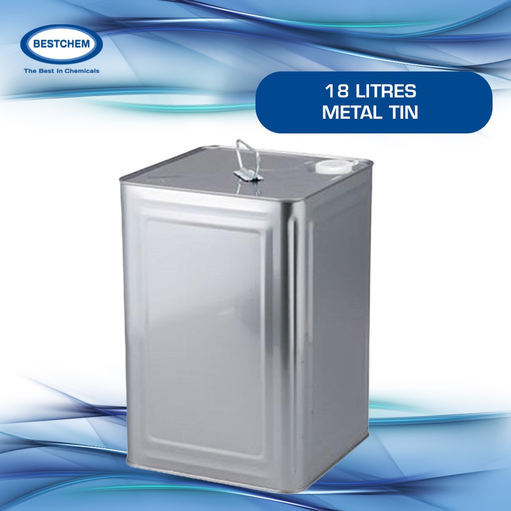 18 Litres Metal Tin | Square shape big metal tin - use for Diesel, Inks ...