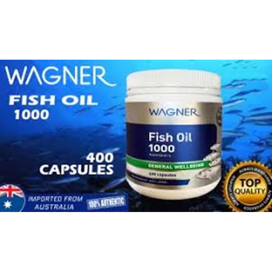 Wagner Fish Oil 1000 400 Capsules (100% IMPORTED FROM AUSTRALIA ...