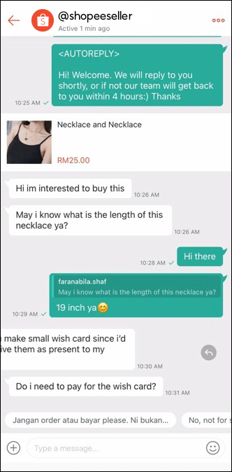 Replying Individual Messages in Shopee Chat | Shopee MY Seller ...