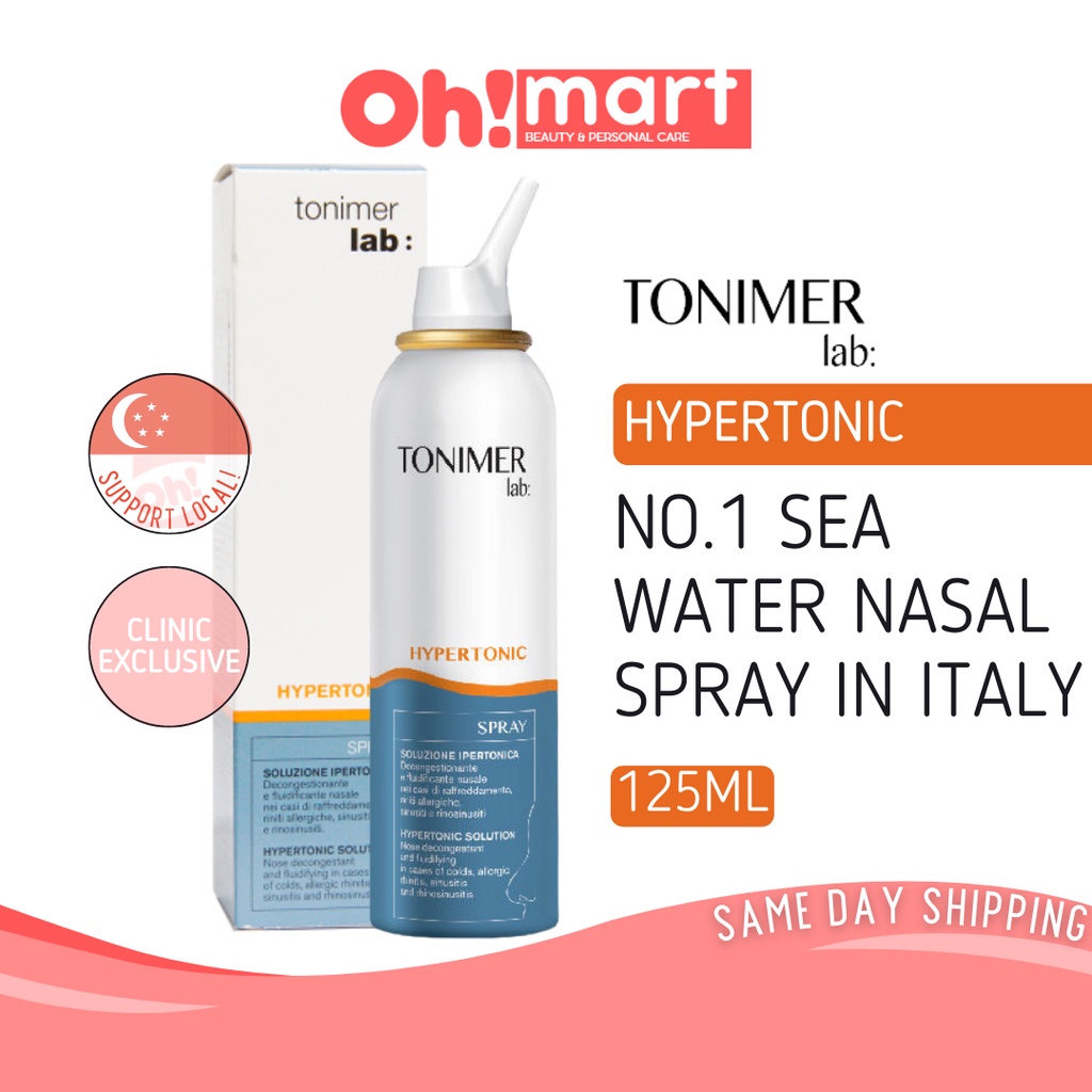 Tonimer Hypertonic Nasal Spray 125ml | Shopee Singapore