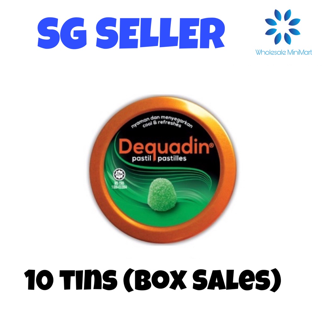 (SG SELLER) 10 Tins Dequadin Pastilles Menthol Candy 50g Each (Box ...