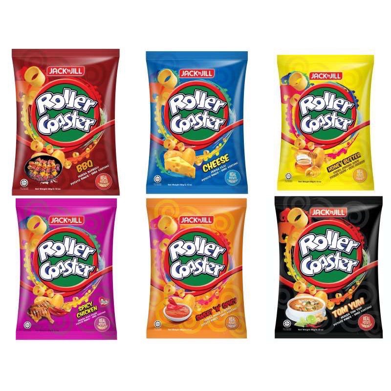 Jack N Jill Roller Coaster Potato Rings (60g)-All Flavours | Shopee ...
