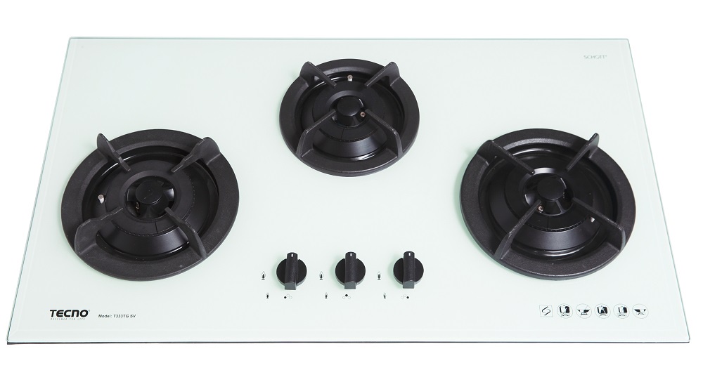 Tecno T333TGSV 3-Burner 90cm Tempered Glass Cooker Hob | Shopee Singapore