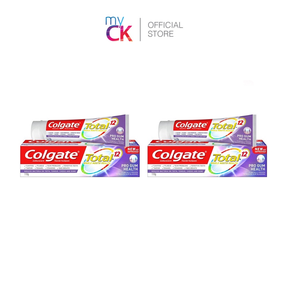 (Bundle of 2) Colgate Total 12 Toothpaste - Pro Gum Health 110g ...