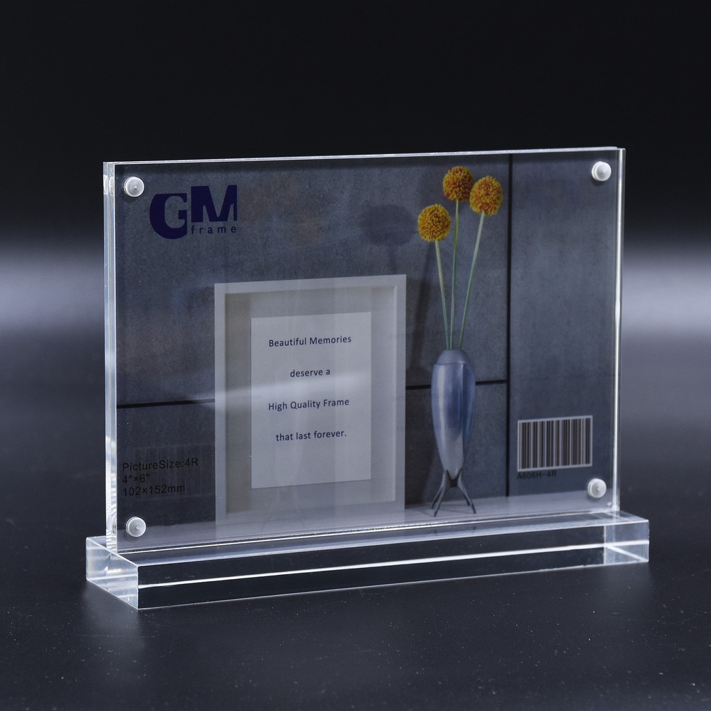 Acrylic "T" Stand Landscape Frame | Photo Frame | 4R-6R | Shopee Singapore