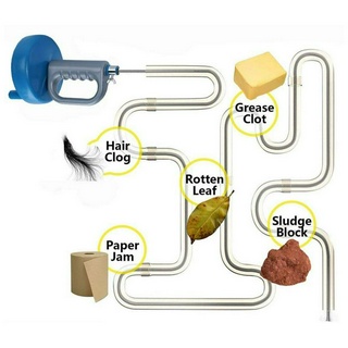 Drain Unblocker Flexible Rod Auger Snake Rod Drain Unclogged Pipe Sink ...