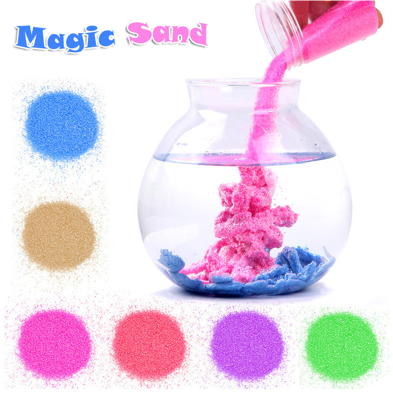50G Children Not Wet Magic Sand for Kids Toys Colorful Mars Space Sand ...
