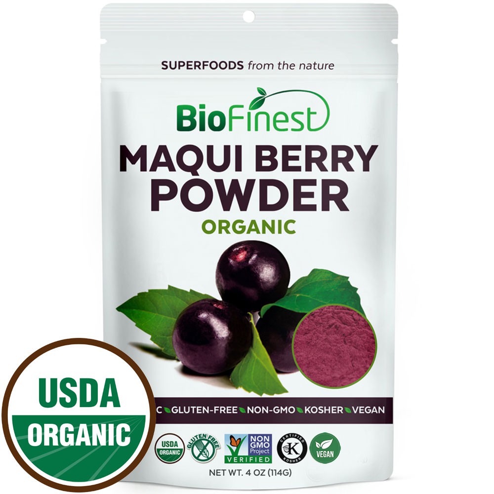 Biofinest Maqui Berry Juice Powder Organic Freeze Dried Superfood 114g ...