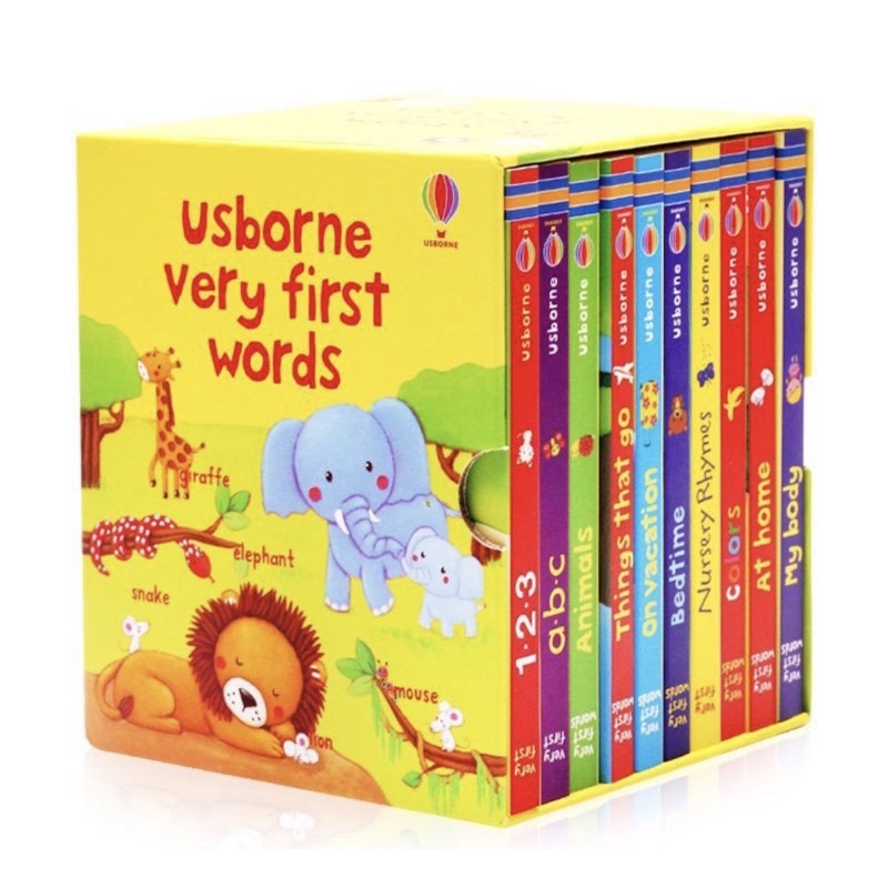 USBORNE Very First Words 10 Books Set (10 Board Books Collection ...