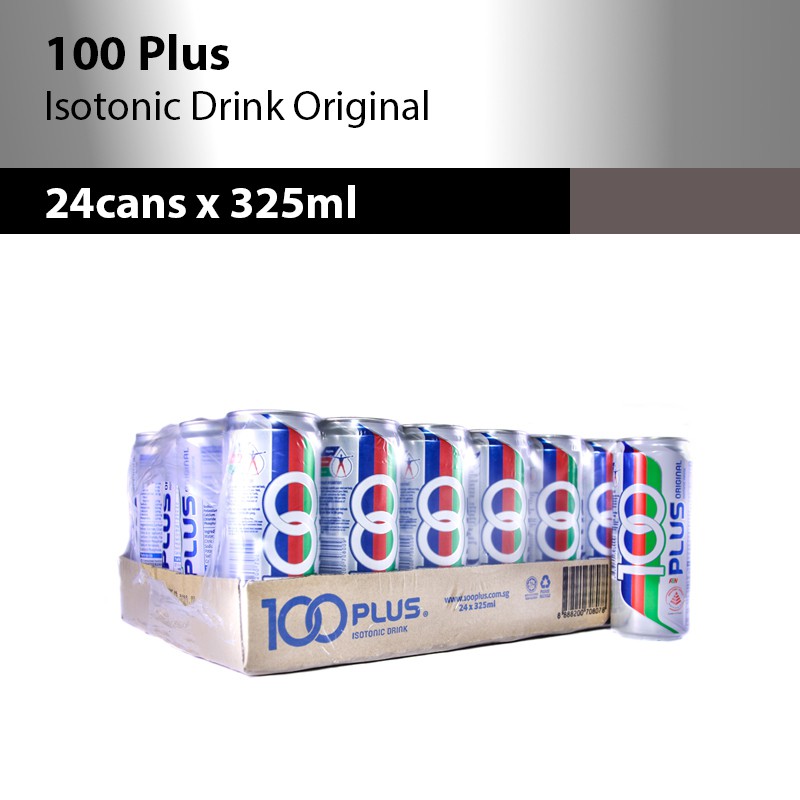 Buy 100 Plus Original 24 cans x 325ml In Group For Cheaper Price | Shopee Singapore