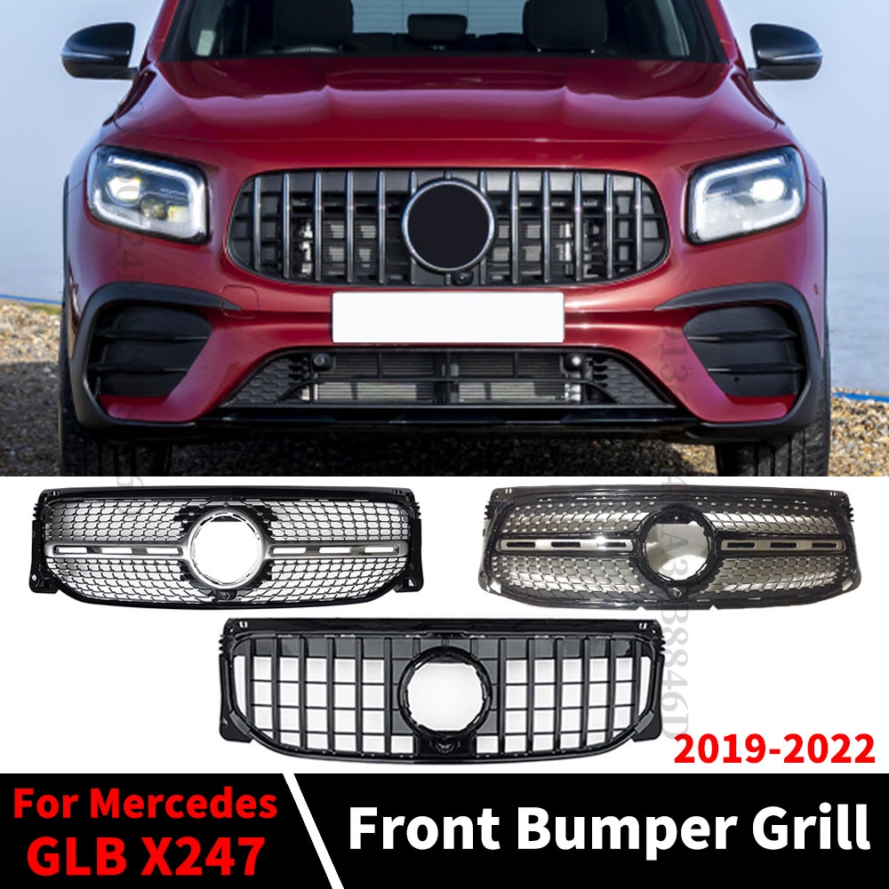 Sport Front Bumper Grill For Mercedes Benz GLB X247 W247 2019 2020 2021 ...