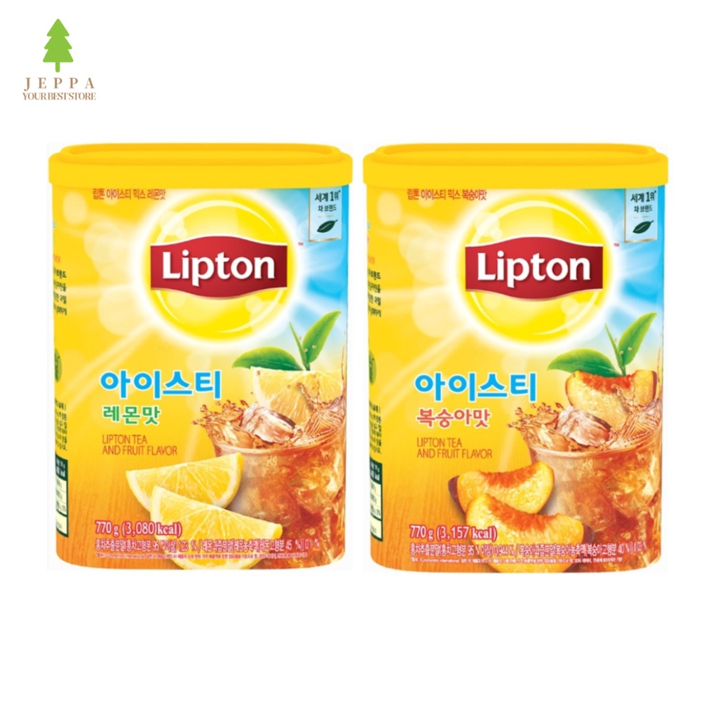 [LIPTON] Iced Tea Peach Lemon Flavor Powder 770g Korea Best Instant Mix ...