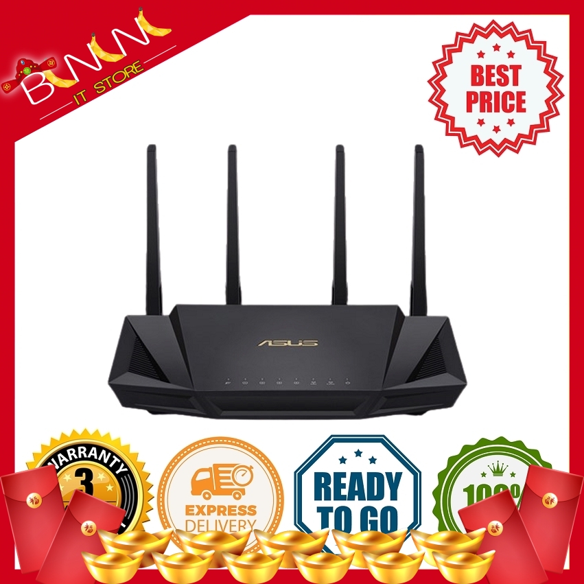 Asus router rt-ax3000 ax3000 dual band wifi 6 router mu-mimo and ofdma ...