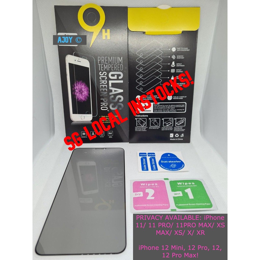(SG Instocks!!) iPhone Privacy Screen Protector 9H | Shopee Singapore