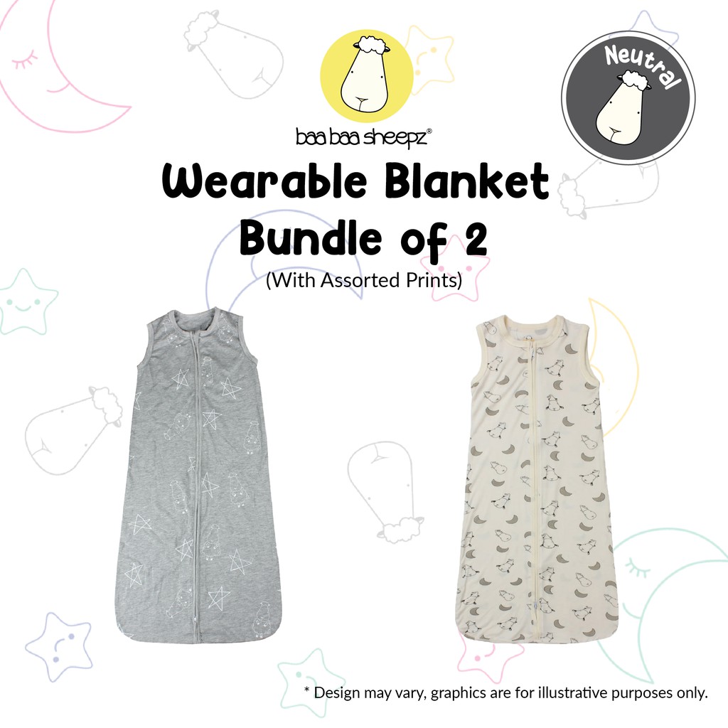 Baa Baa Sheepz Wearable Blanket Bundle of 2 | Shopee Singapore