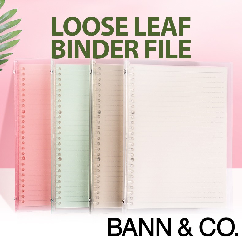 Refillable Ring Binder File/Folder - A5 (20 Holes) / B5 (26 Holes ...