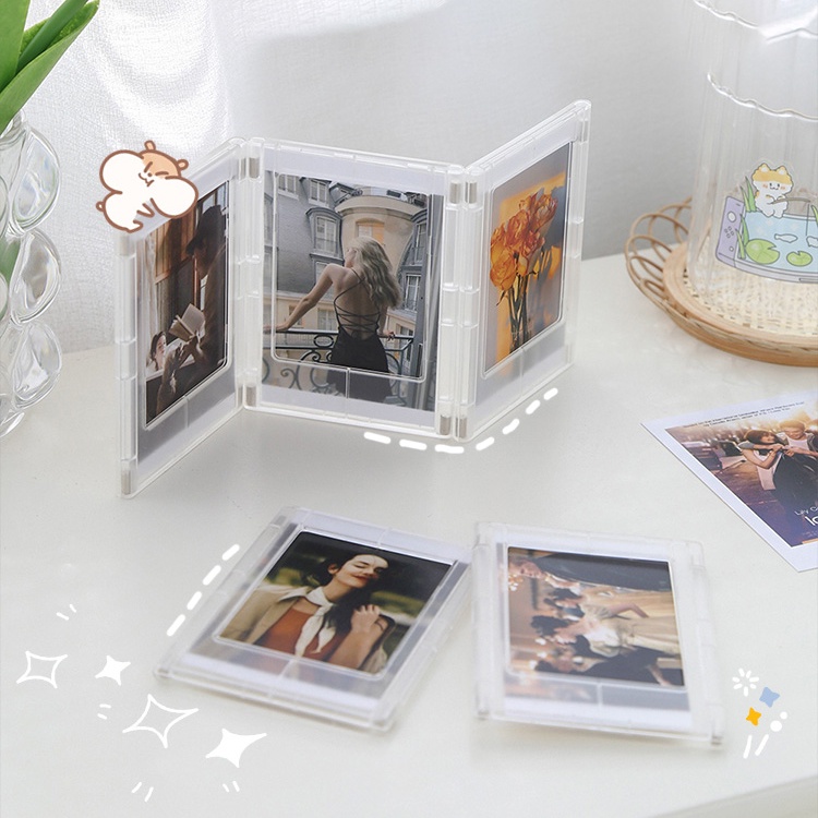Polaroid Frame Magnetic Suction Polaroid Display Stand Toploader Frame ...