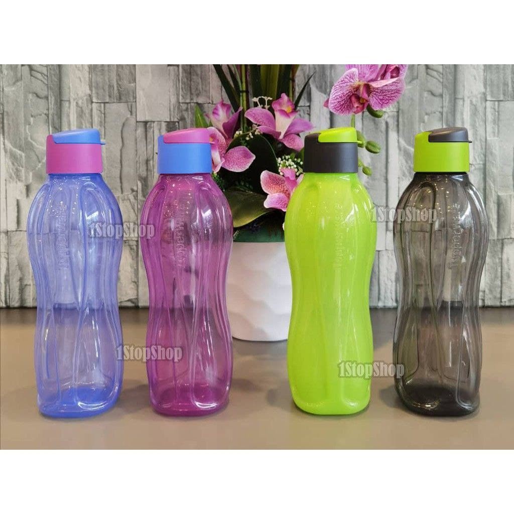 New Colour Tupperware Eco Bottle 1 Litre Botol Air 1liter Botol Air 1L ...