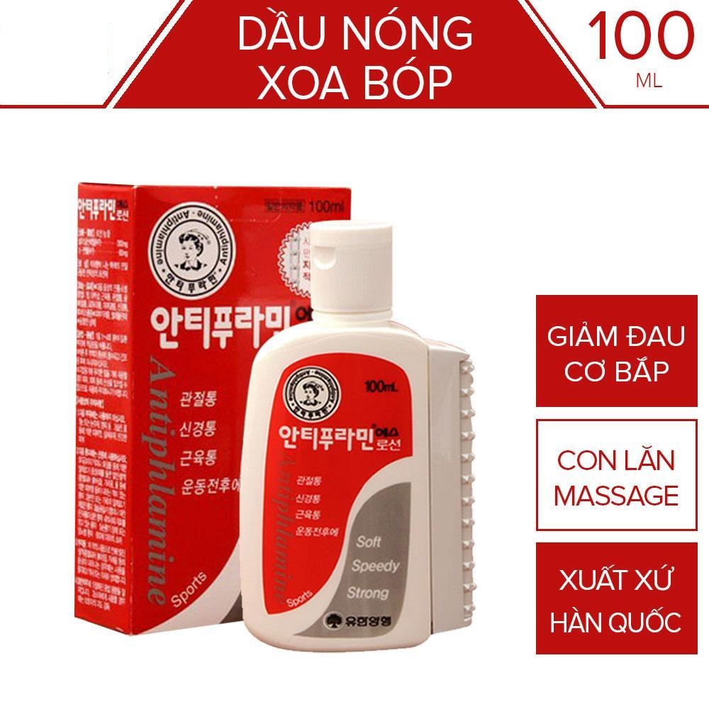 Antiphlamine Korean Massage Hot Oil 100ml Shopee Singapore