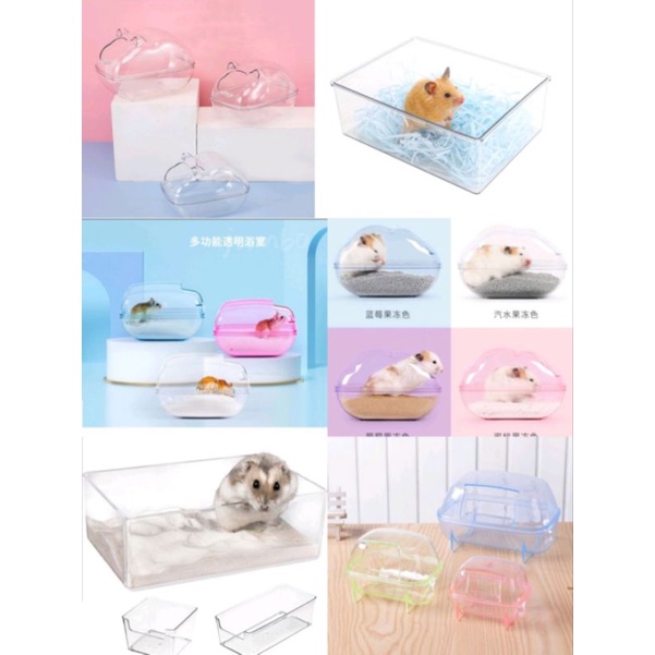 Syrian Hamster Sand 18*12*11 cm Bath Large Plastic Sand Container ...