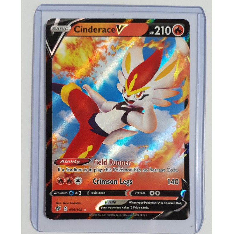 Pokemon Cinderace V Rebel Clash DIGITAL PTCGO Online Card Sent Fast ...