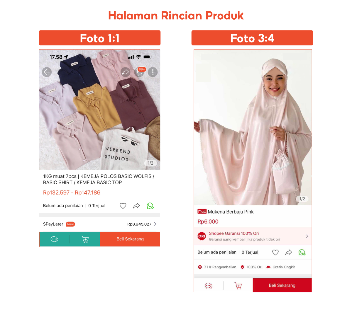 Upload foto dengan rasio 3:4 | Pusat Edukasi Penjual [Shopee]
