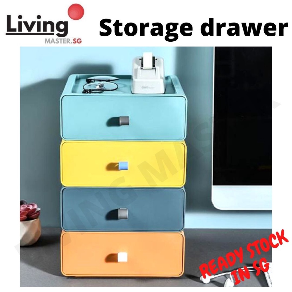 Stackable Desktop Organiser / Office Accessories Storage Box / Drawers ...