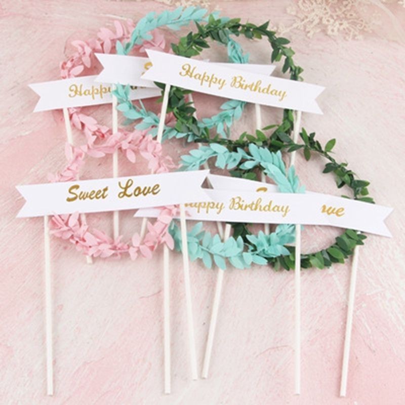 [SG READY STOCK] Cake Topper Happy Birthday Cake decoration | Shopee ...