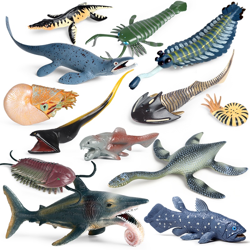 Prehistoric Sea Marine Animals Shark Turtle Model Action Figure ...