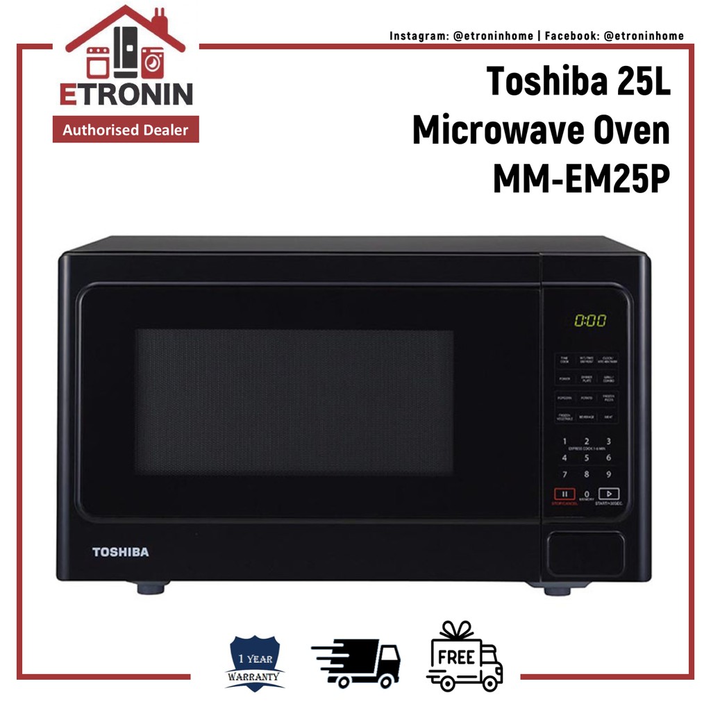 Toshiba 25L Microwave Oven MM-EM25P | Shopee Singapore