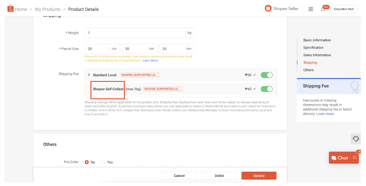 Shopee Self Collect | Shopee PH Seller Education Hub