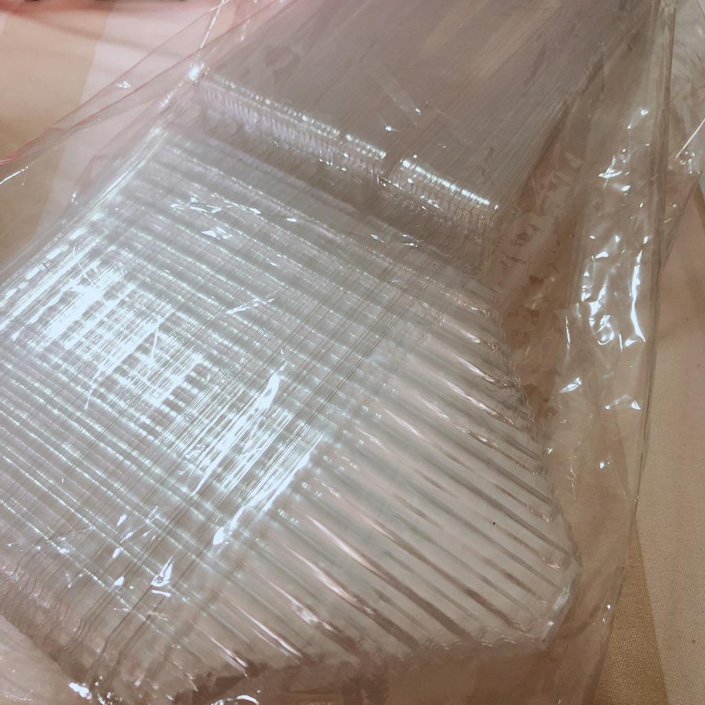 Bekas Sandwich TOLI-64L PVC Sandwich Box Transparent Container (50pcs ...