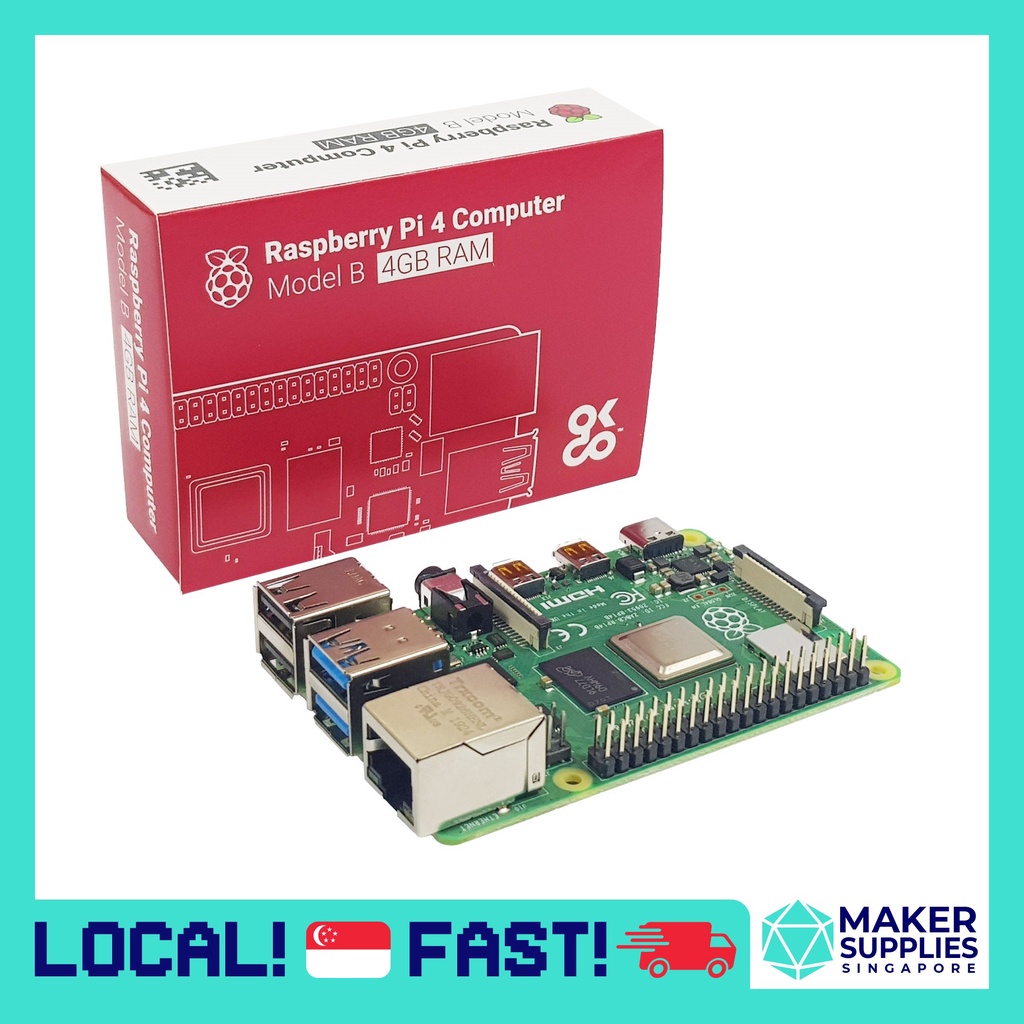 Raspberry Pi 4 Model B 4GB RAM RPI In Stock Local Single Board Computer ...