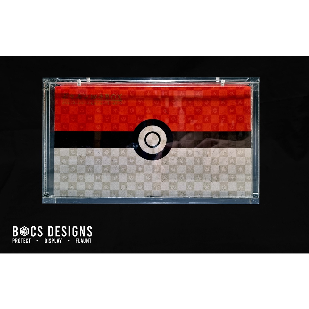 BOCS Pokemon Japanese Stamp Box Non UV Acrylic Display Trading Card ...
